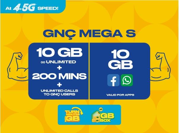 GNÇ Mega S | Prepaid Package | Paket Detay | Kuzey Kibris Turkcell