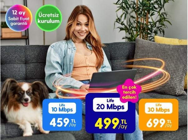Tam Zamanı 20Mbps | Turkcell Ev İnterneti | Paket Detay | Kuzey Kıbrıs Turkcell